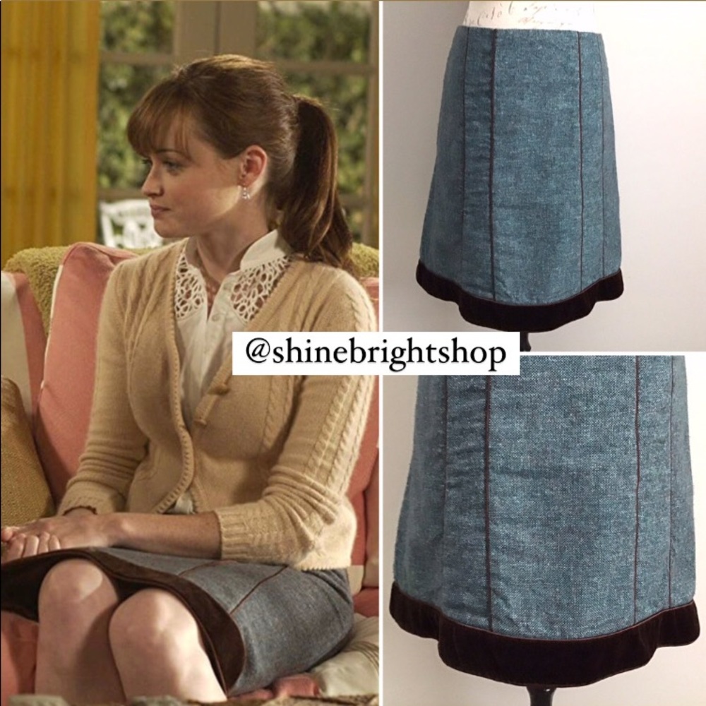Rare Early 2000s Vintage Wool Blend Skirt Aso Rory Gi… - Gem